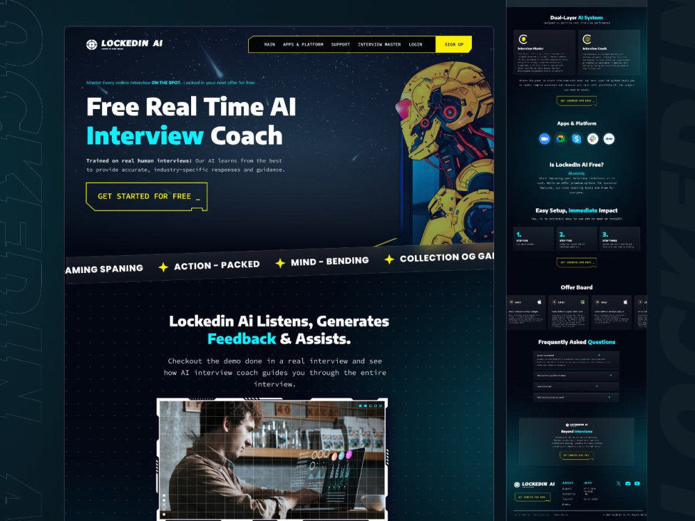 Landing Page UI UX design in Figma | Mobile UI UX Designer Website Design | Upwork