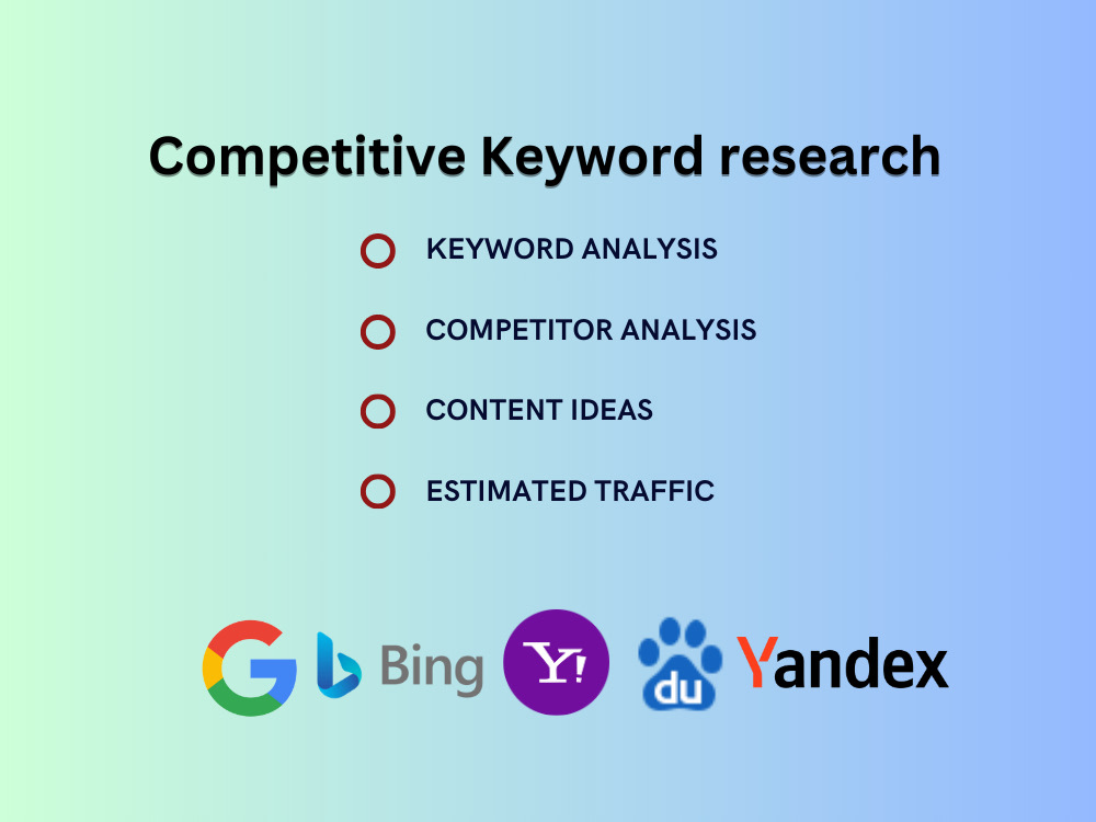 SEO Keyword Research & Competitor Analysis | Upwork