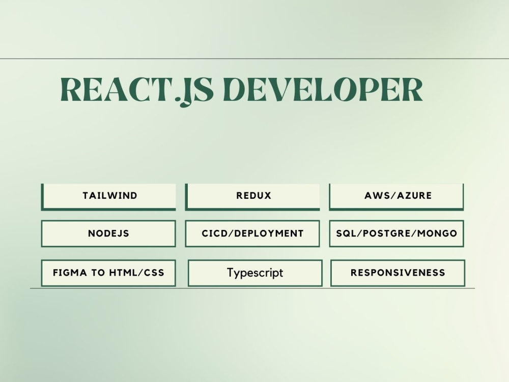ReactJS developer || React based services | Upwork