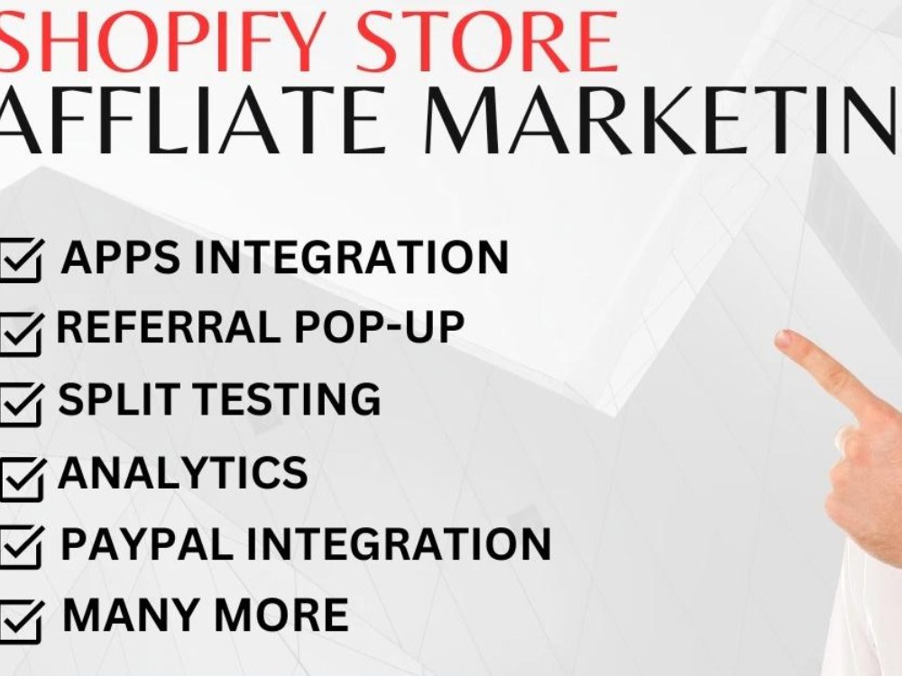 Shopify store affiliate marketing, shopify affiliate, shopify revamp ...