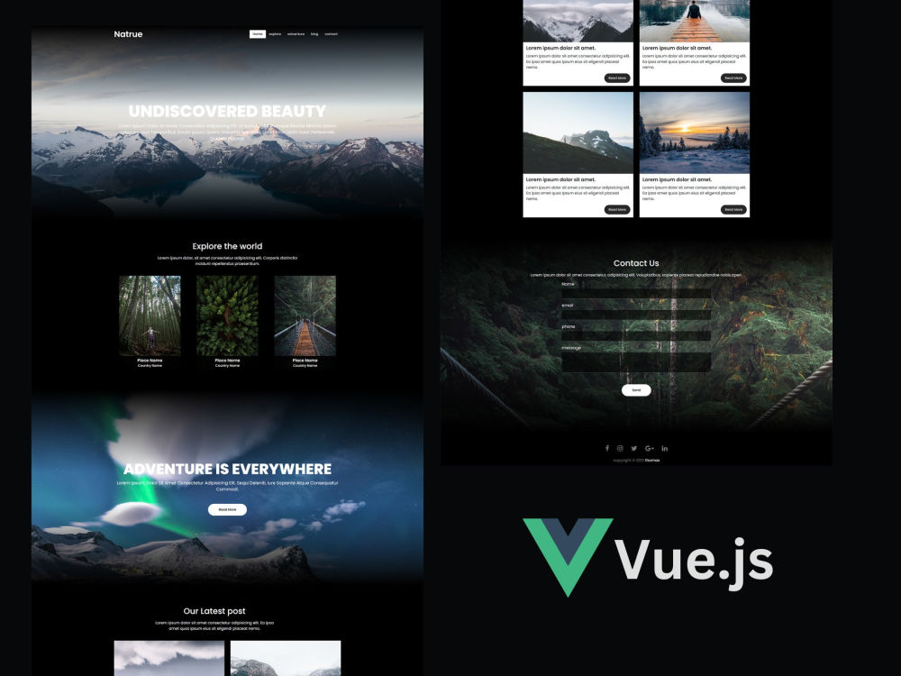 A Web Application using VueJS & NuxtJS | Upwork