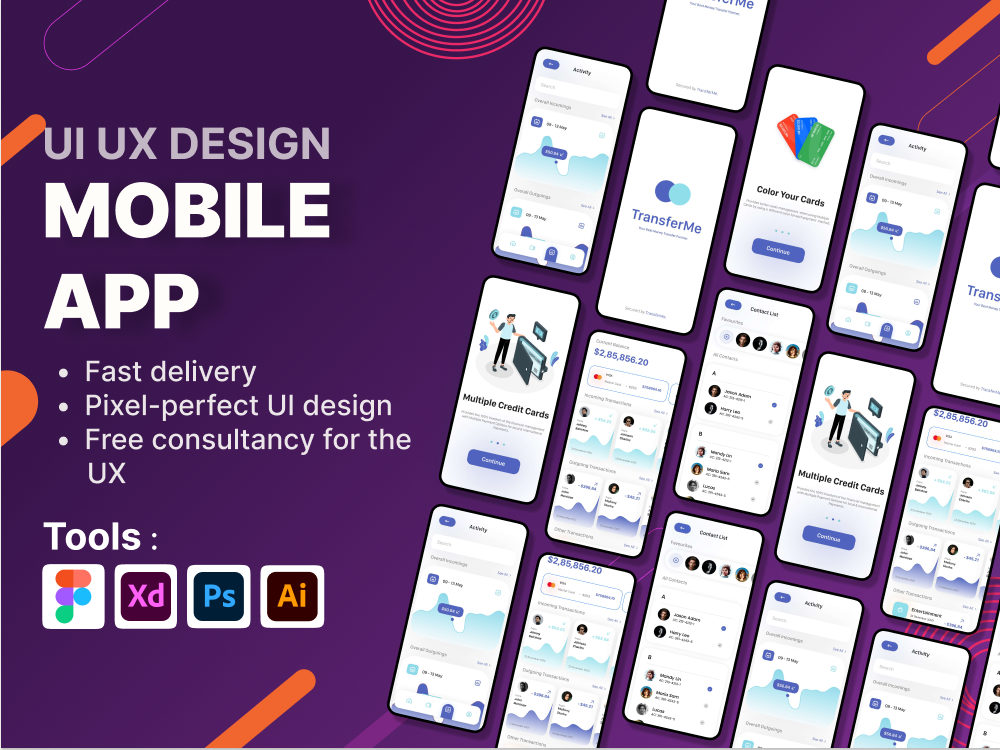 Mobile App UX/UI Design | Website UX/UI Design| Dashboard UX/UI Design, | Upwork