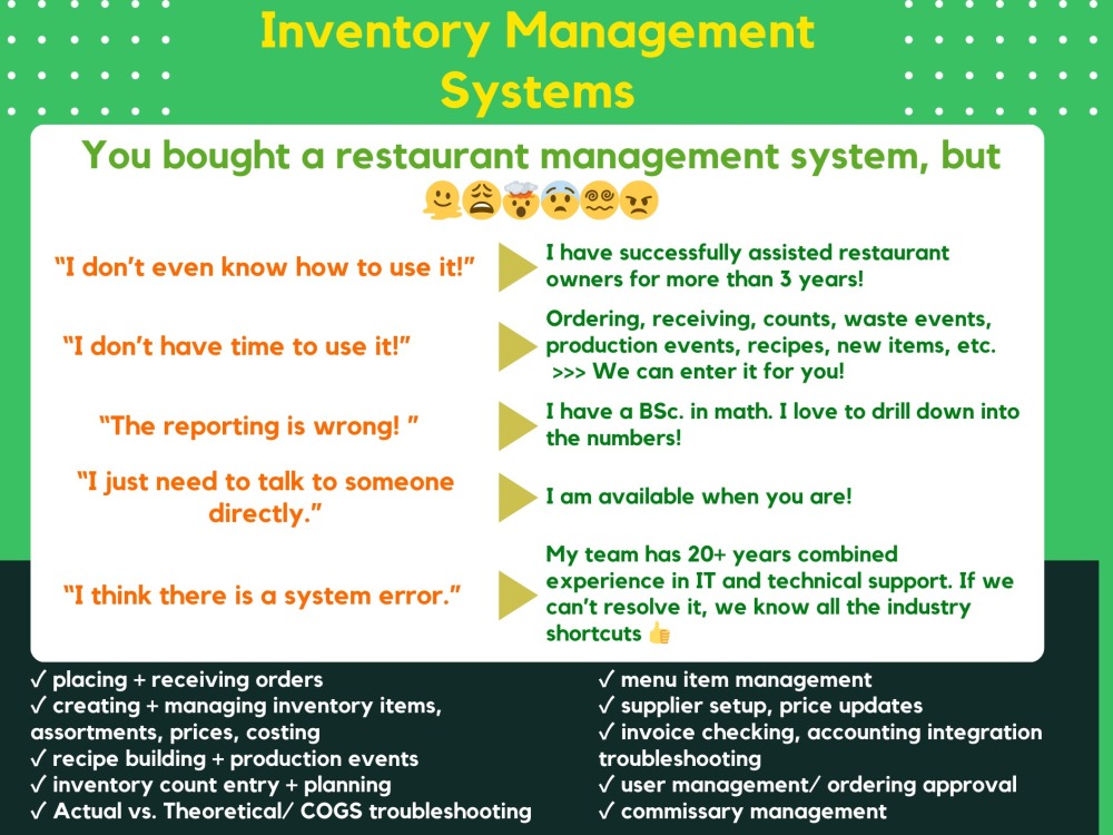 An optimized restaurant inventory management system. | Upwork