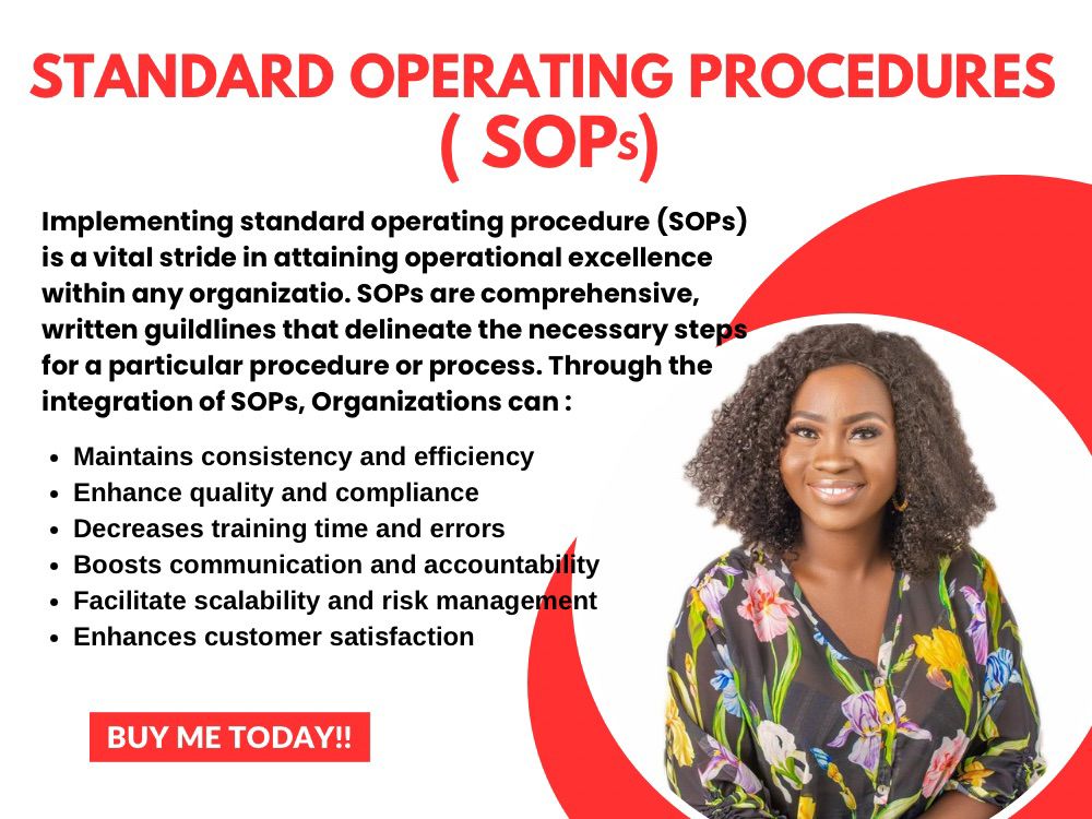 A polished SOP document and visually appealing flowchart for your ...