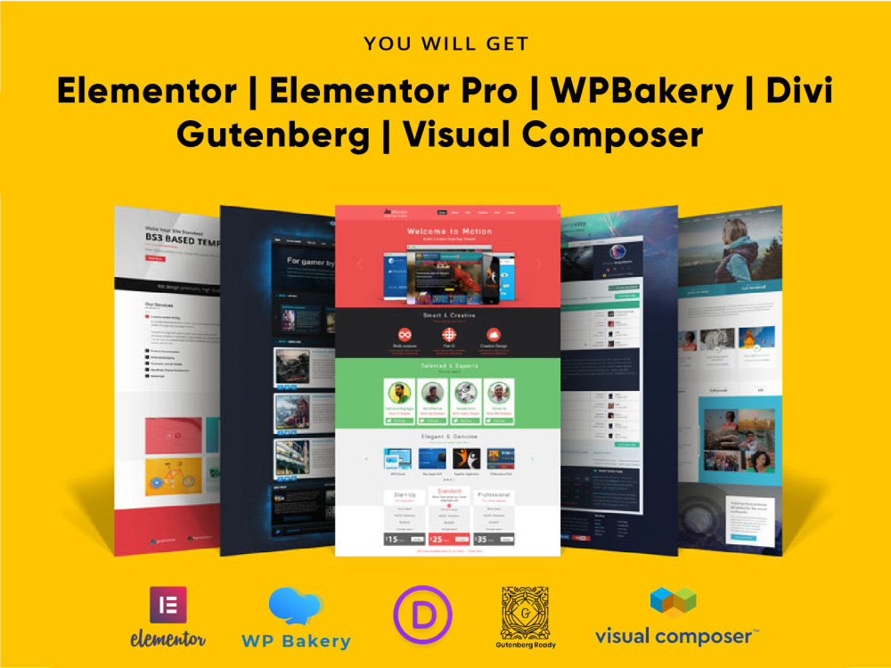 Elementor | Elementor Pro | WPBakery | Visual Composer | Gutenberg | Divi | Upwork