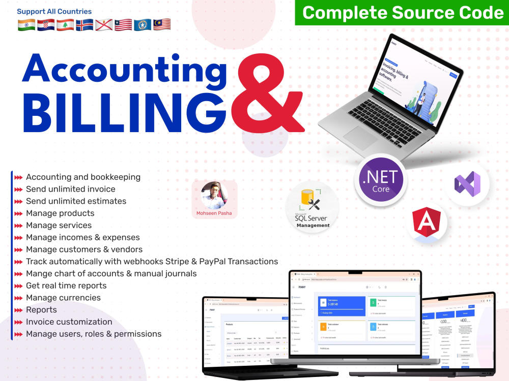 Accounting And Billing Web Application .Net Core & Angular With Source Code | Upwork