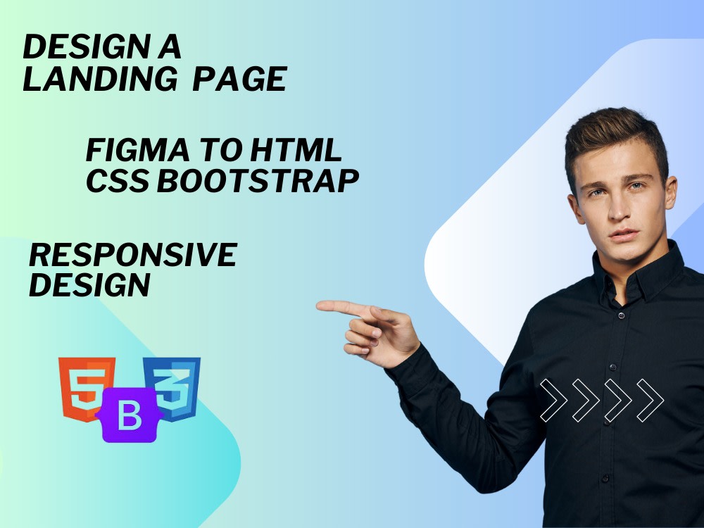 HTML,CSS, Landing Page with Bootstrap | Upwork