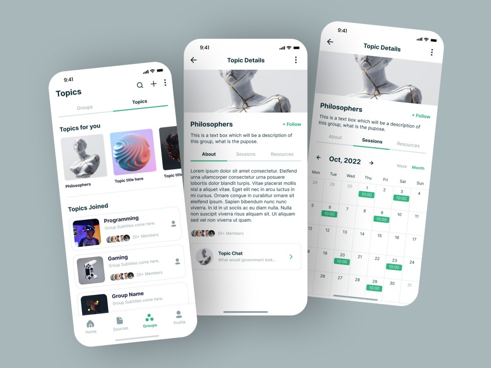 Stunning Mobile App Designs | Learning App | Education | Figma | UX/UI ...