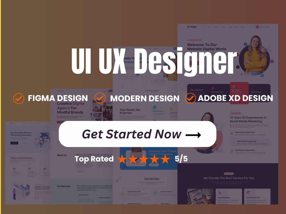Figma UI UX Designer | Web & Mobile Design | Landing Page | Figma design | Upwork
