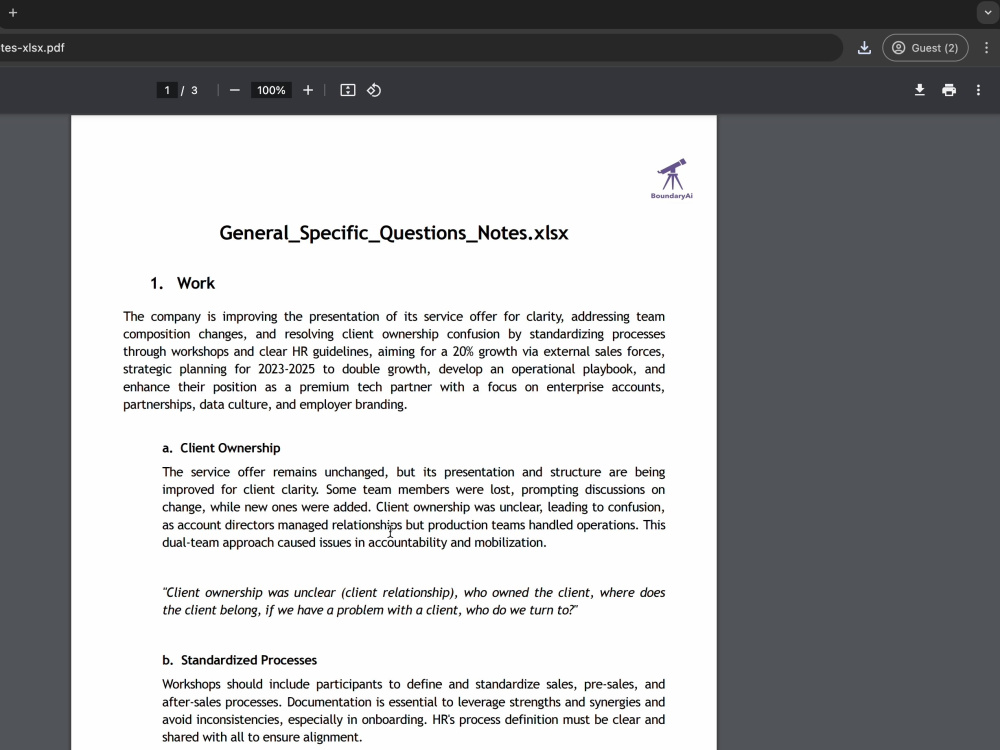 PDF Report from data extract excel using AI and Large Language Models ...