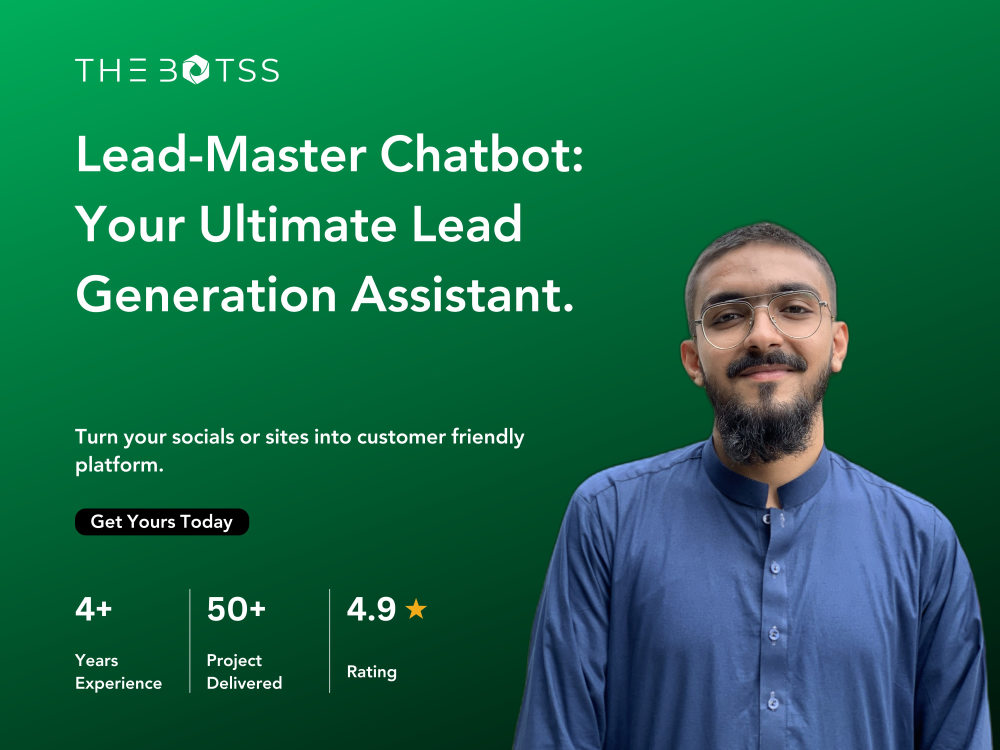 LeadMaster Chatbot: Your Ultimate Lead Generation Assistant. | Upwork