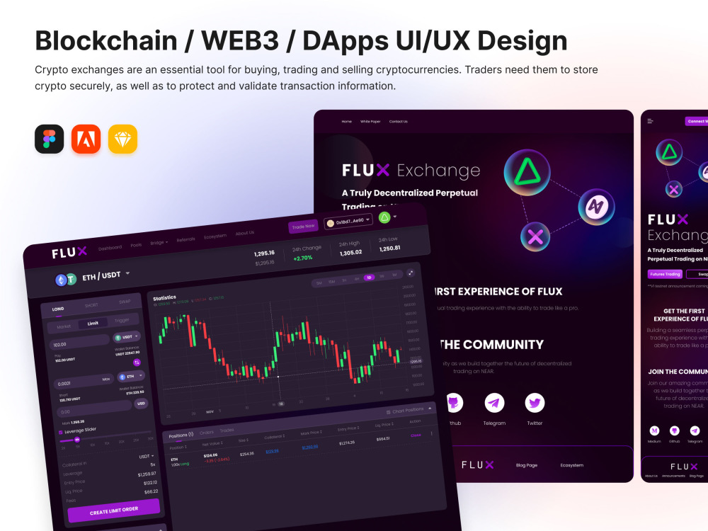 Blockchain, web3, dapps web design | Upwork
