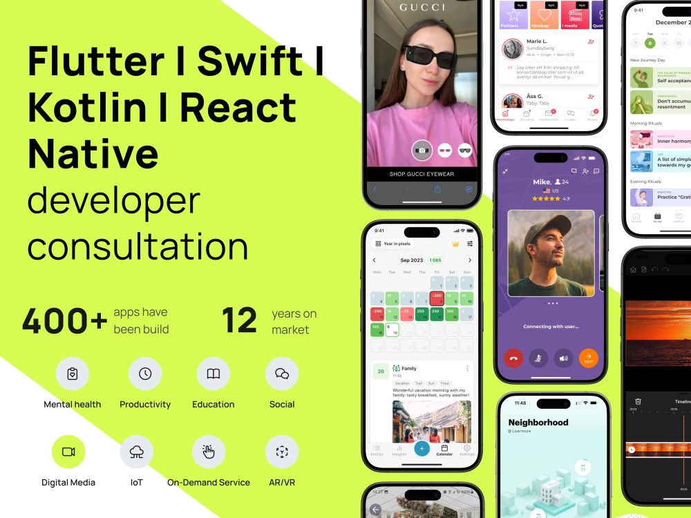 Flutter | Swift | Kotlin | React Native Developer Consultation | Upwork