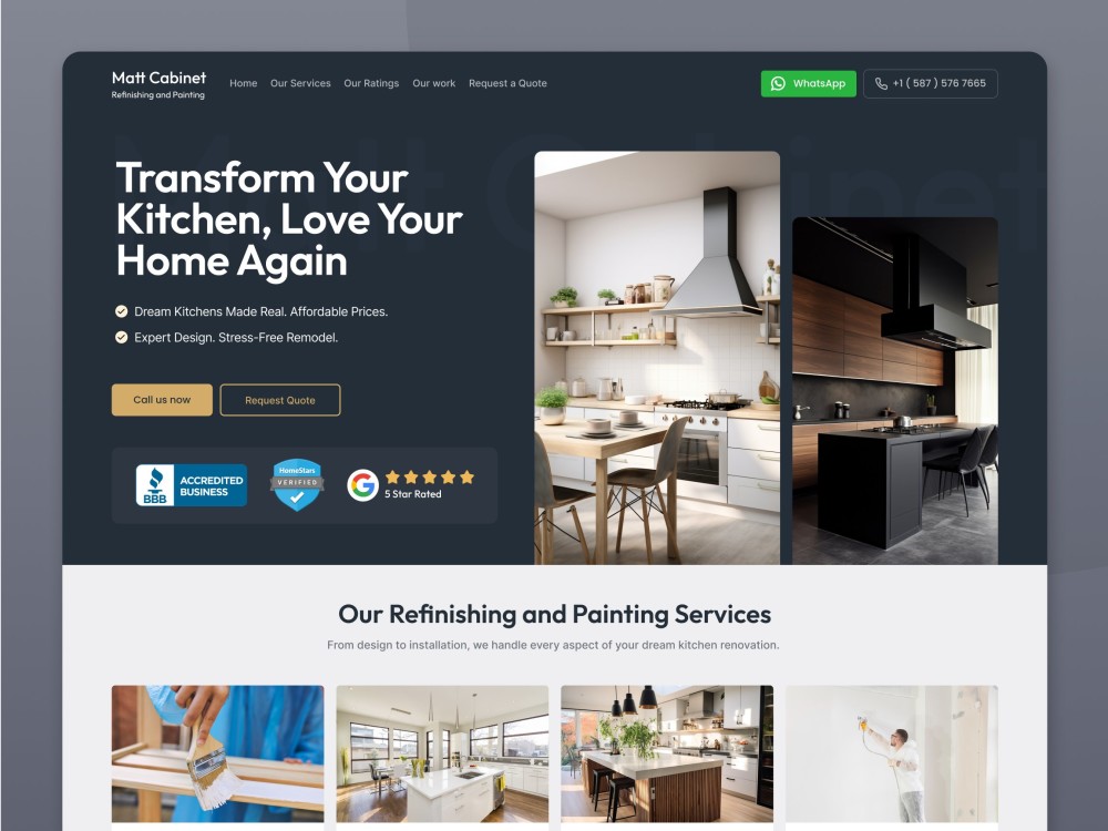 A modern minimalistic website design for your business | Upwork