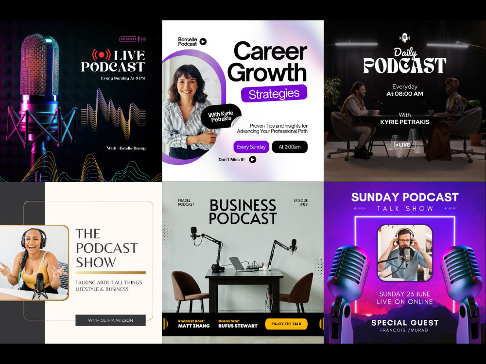 A Unique Podcast Cover Art | Podcast Cover | Podcast Cover Design | Upwork
