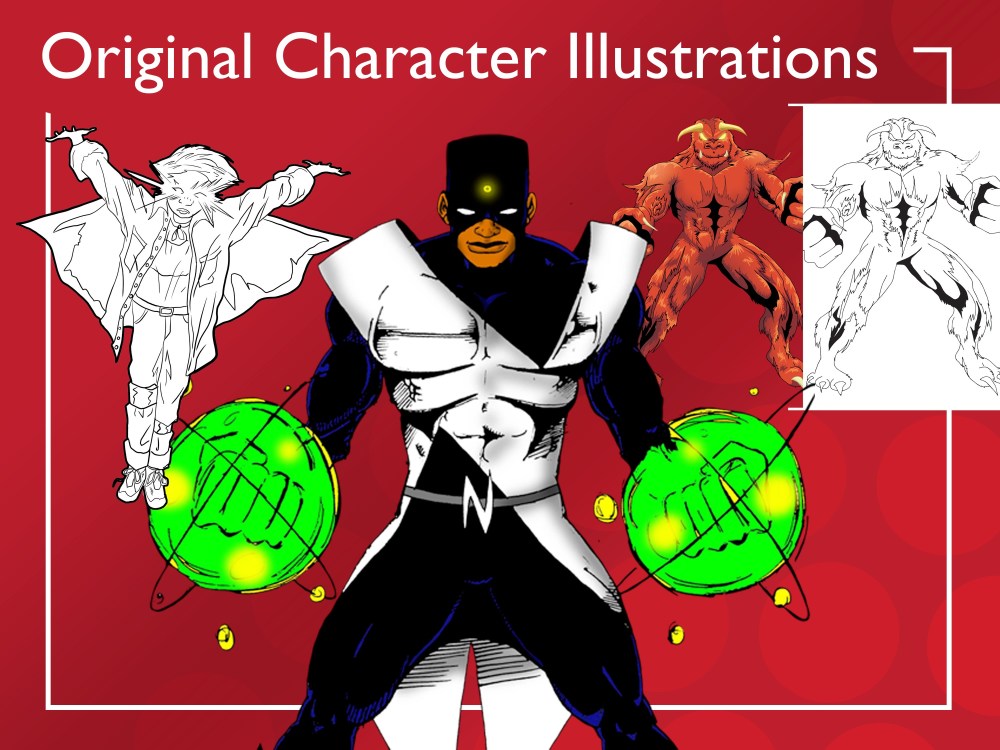 An authentic, original superhero character created for you | Upwork