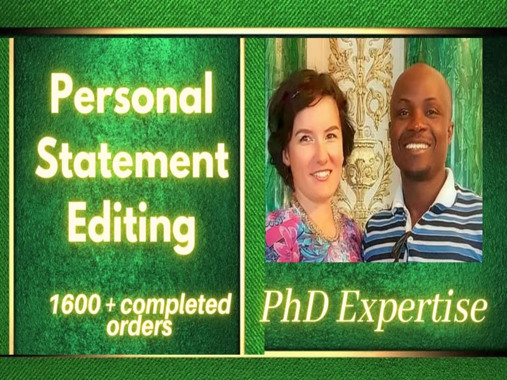 Personal Statement, Admission Essay and Statement of Purpose Writer ...