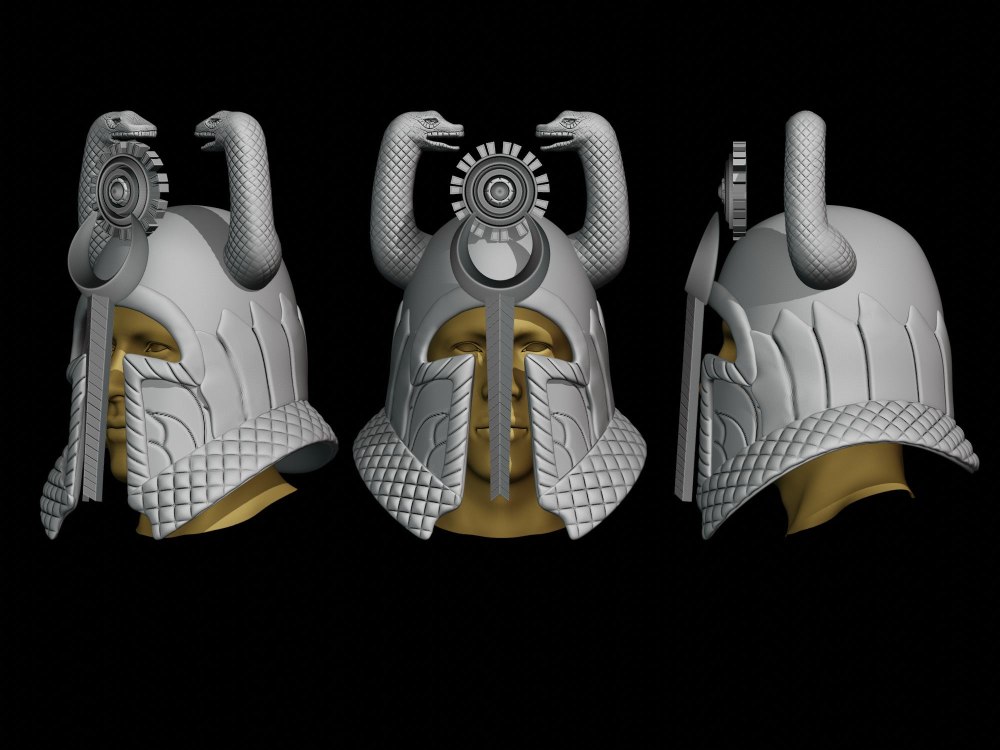 Printable 3d helmet model 3d mask stl for cosplay mask head for 3d ...