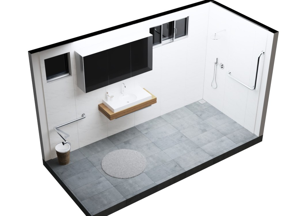 A stunning architectural interior design in 3D perspective rendering ...