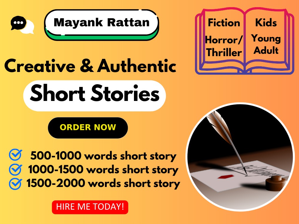 Authentic short stories with thrilling plot twists. | Upwork
