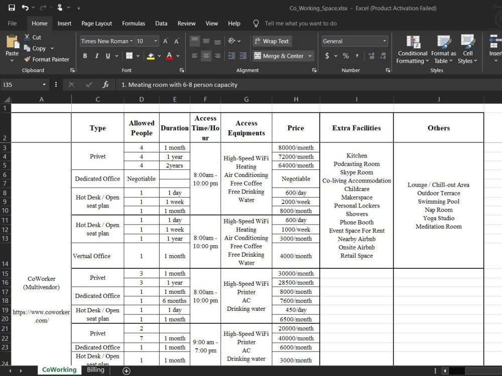 Data converted from Image or PDF to microsoft Excel | Upwork