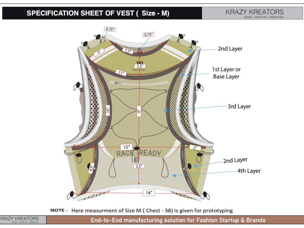 DETAILED HYDRATION RUNNING VEST TECH-PACK | Upwork