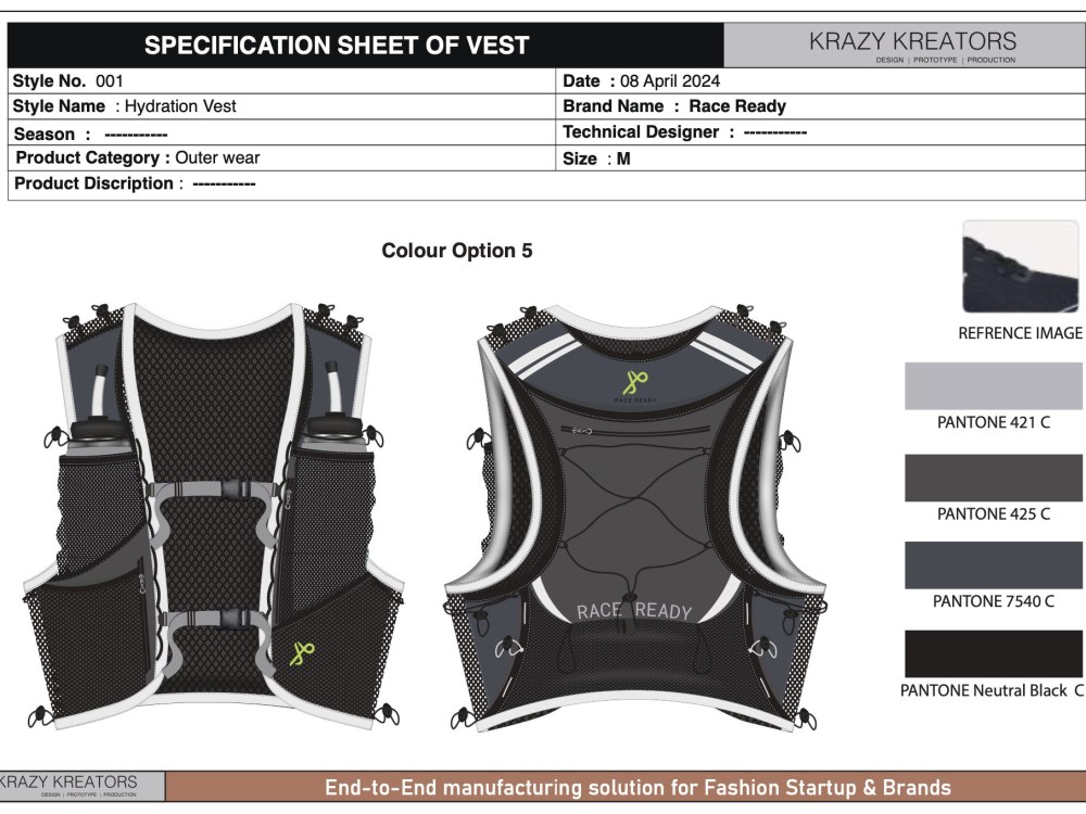 DETAILED HYDRATION RUNNING VEST TECH-PACK | Upwork
