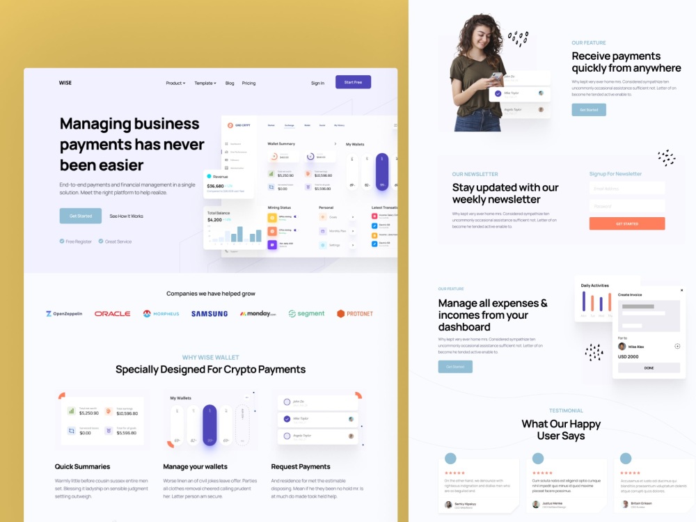 Highly Converting Web Design | Landing Page | Modern UI/UX | Figma | Upwork