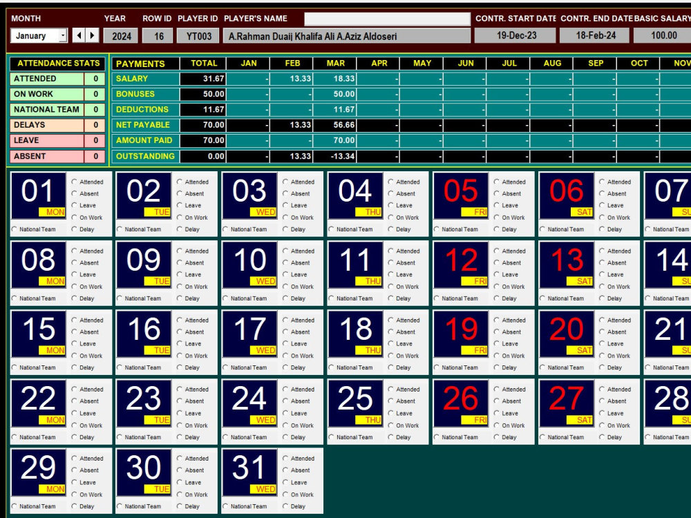 Microsoft Excel Timesheet And Employees Payroll Management System Vba Macro Upwork