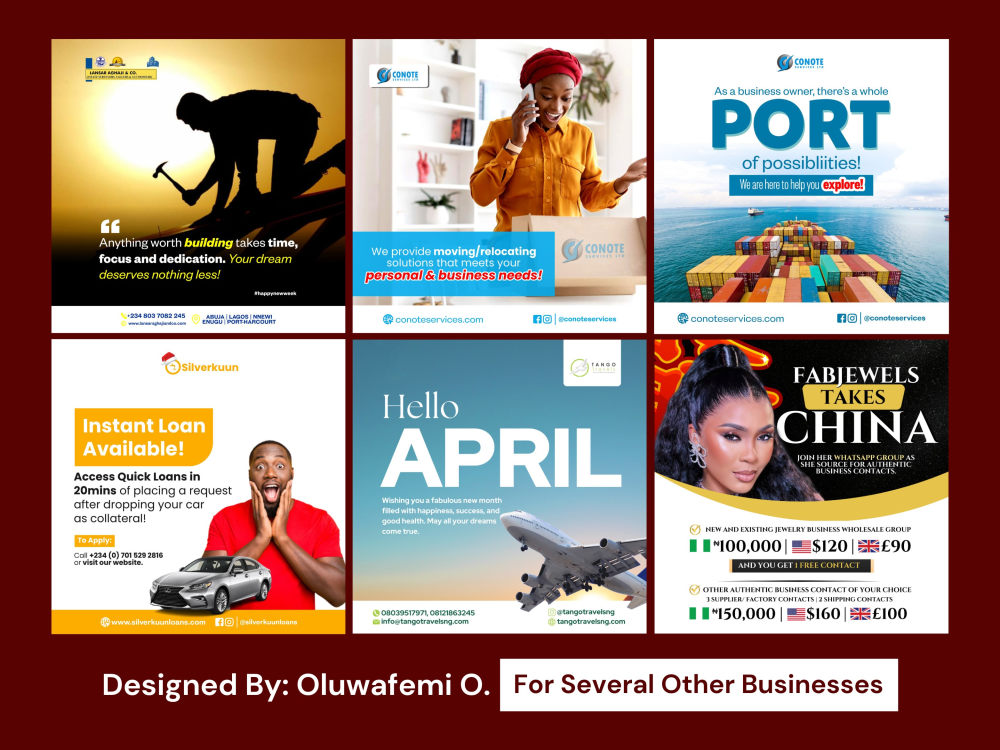 20 unique social media posts designs (Facebook posts, Instagram posts ...