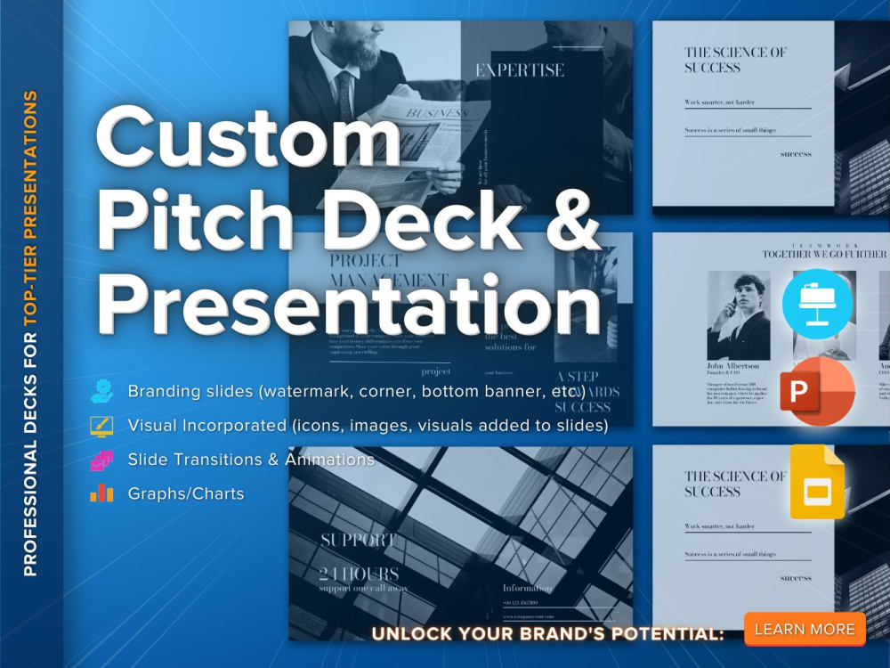 A Custom Pitch Deck & Presentation | Upwork