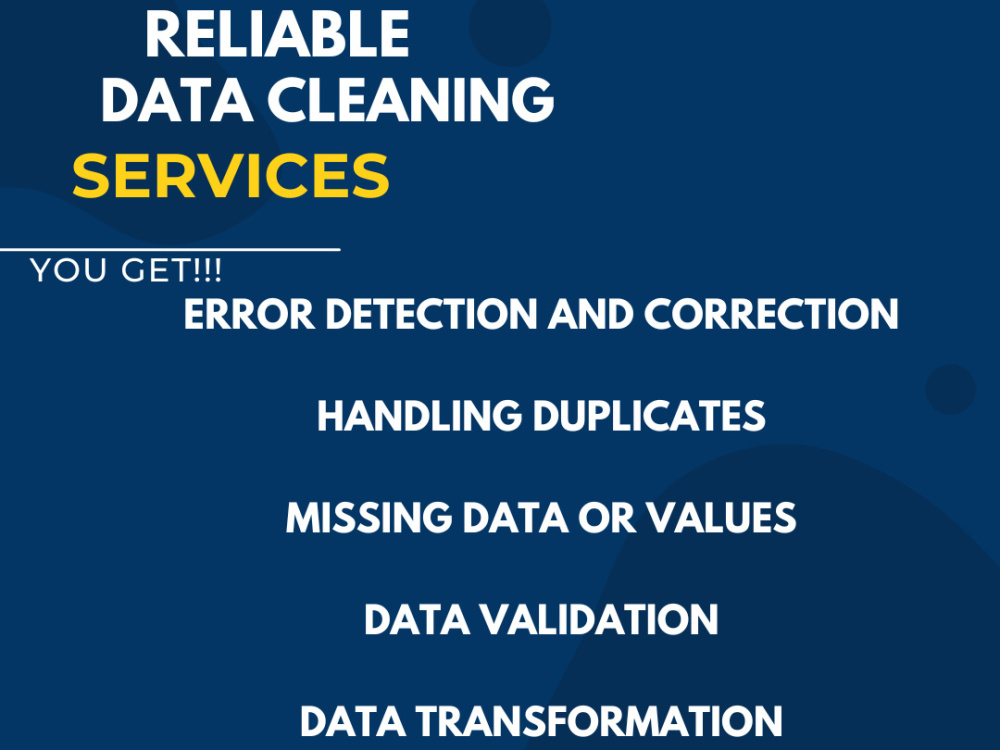 Exceptional Data Cleaning Services for Accurate and Consistent Data ...
