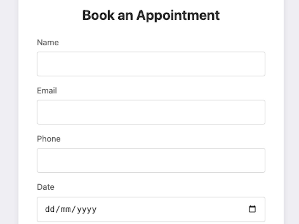 A Professional Minimalist Appointment Booking System | Upwork