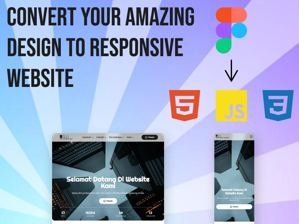 A responsive website from your amazing design | Upwork