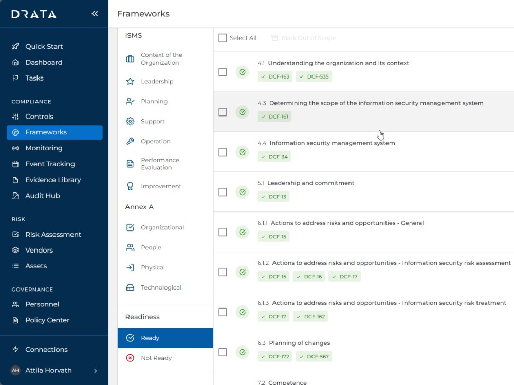 Vanta, Drata or Secureframe implementation for any framework | Upwork