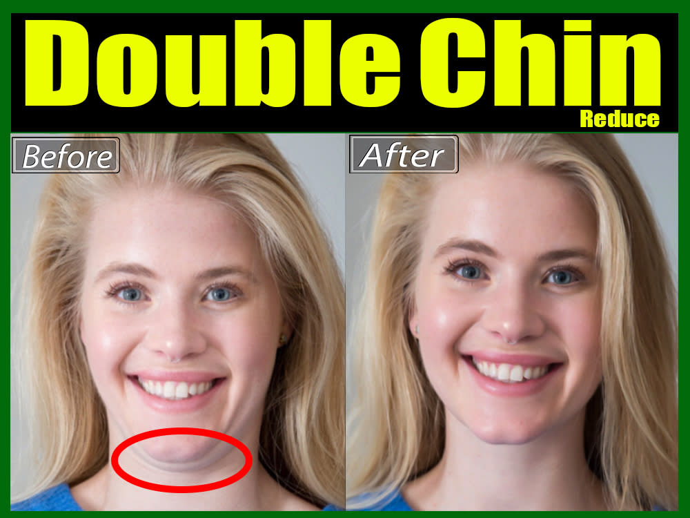 Reduce double chin - Chin remove - Jawline fixing | Upwork