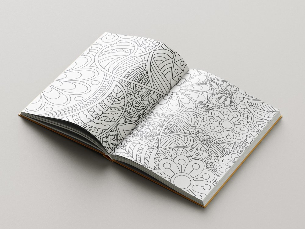 Awesome line art coloring page & Cover design for kdp amazon | Upwork