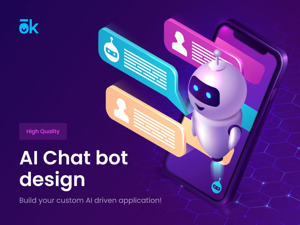 Custom AI chatbot application design in Figma format | Upwork