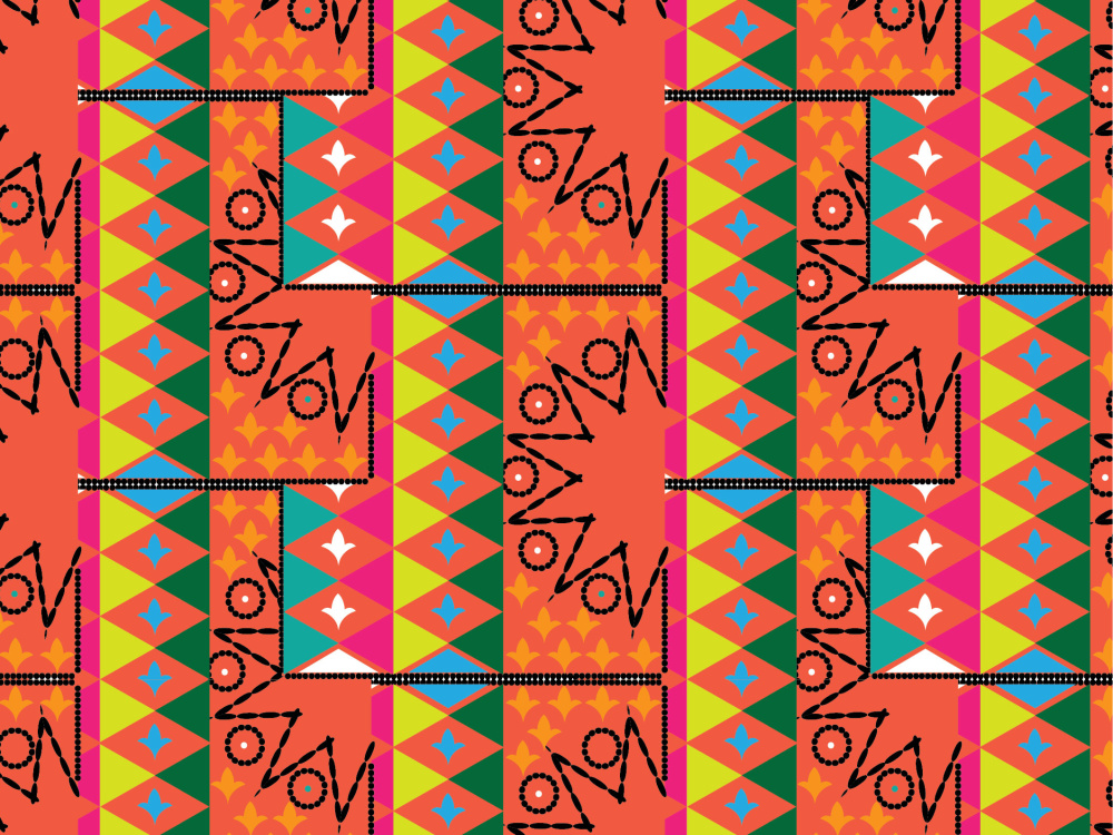 Seamless cultural pattern for fabric | Upwork