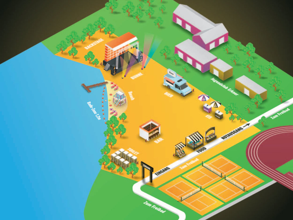 A festival map for your event | Upwork