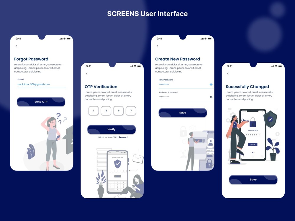 Mobile App UI Design Concept | UX | UX/UI Designer | Upwork
