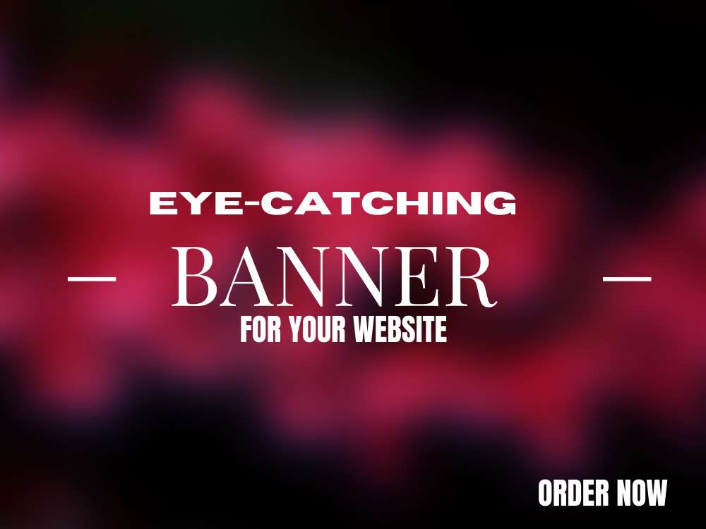 An attractive banner design for your website | Upwork