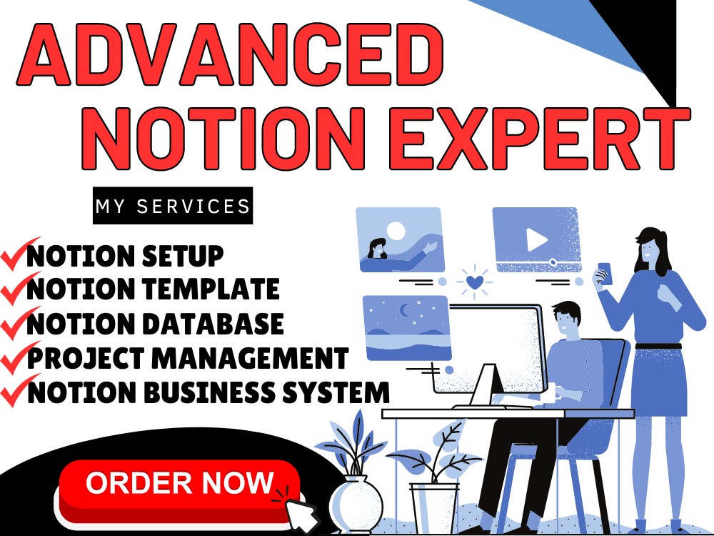 A notion workspace notion template for your needs and business | Upwork