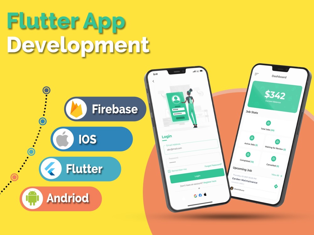 A custom Android & iOS Mobile App Using Flutter | Upwork A custom Android & iOS Mobile App Using Flutter | Upwork