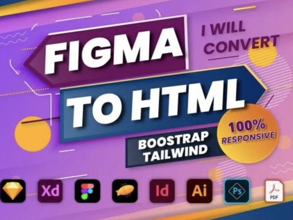 Your figma design converted to html, css and swift. | Upwork