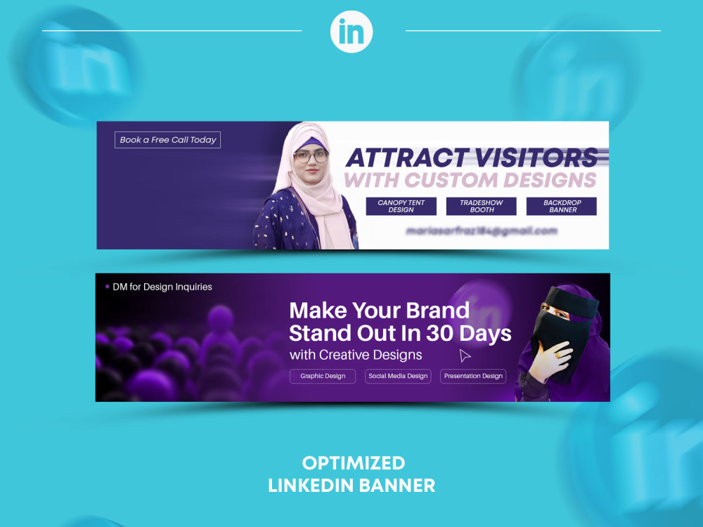 An Optimized LinkedIn Banner, Social Media design | Upwork