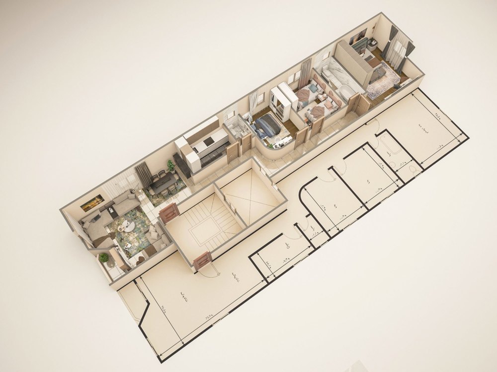 A customized 3D rendering based on your specific 2D plans | Upwork