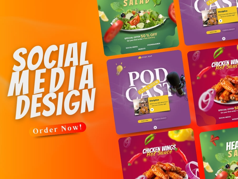 A unique eye-catching social media posts | Upwork