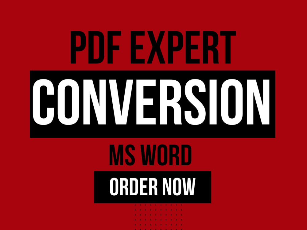 PDF Conversion Expert\PDF to Word \PDF to Excel, PDF editor | Upwork