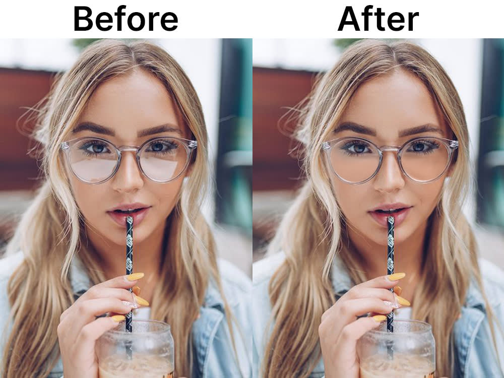 Glare, Lens Reflection, Flashlight Spots, Shiny Surfaces Removed | Upwork